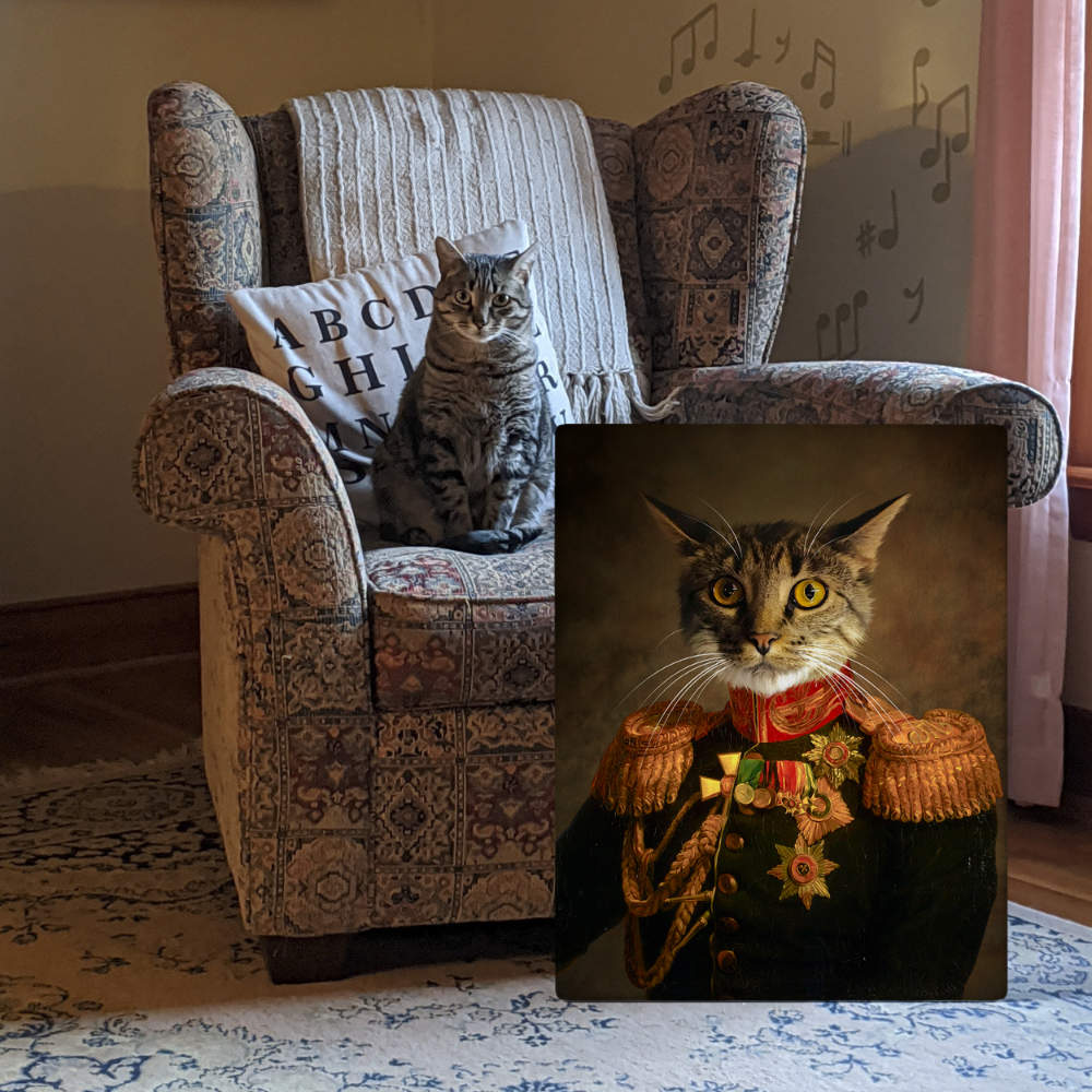 The Duke - Custom Pet Portrait – Woof Blankets