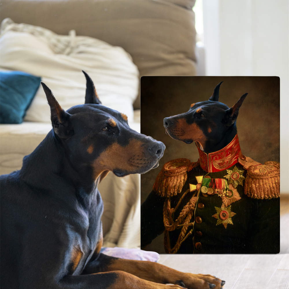 The Duke - Custom Pet Portrait – Woof Blankets