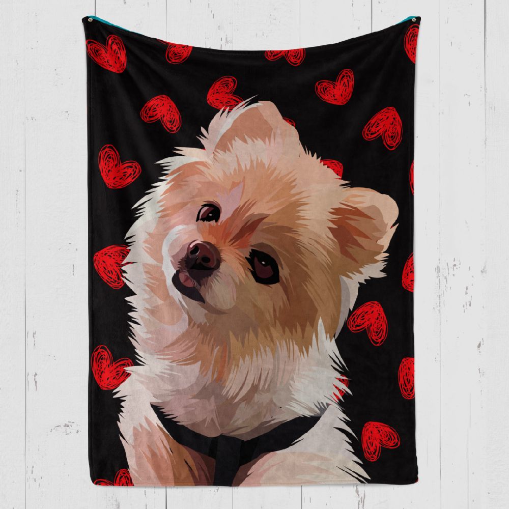 Valentines Day Dog Blanket - Woof Love Custom Pet Blanket – Woof Blankets